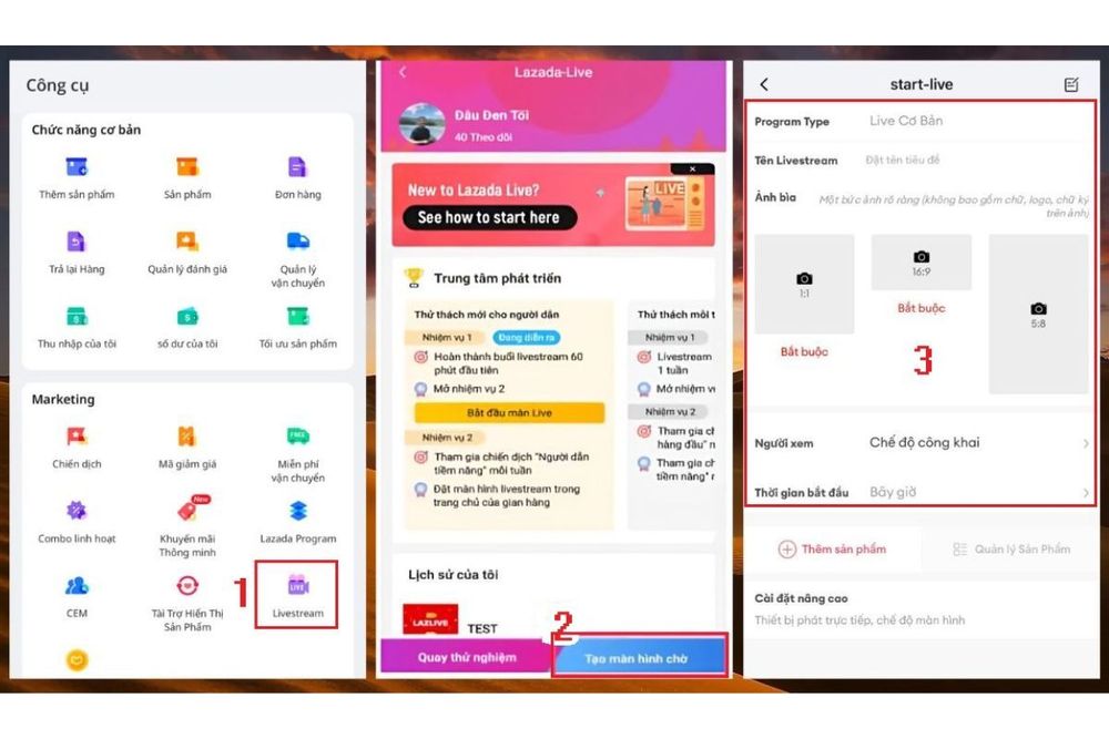 Hướng dẫn chi tiết cách Livestream Lazada và lưu ý cho nhà bán hàng mới