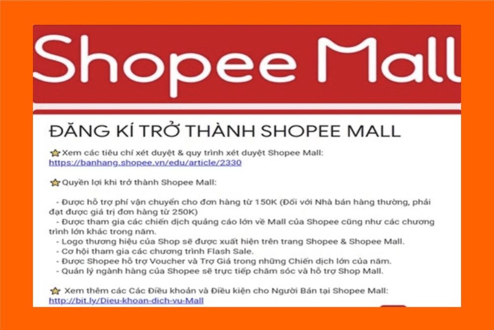 Shopee Mall Là Gì? Điều kiện và cách đăng ký trở thành Shopee Mall